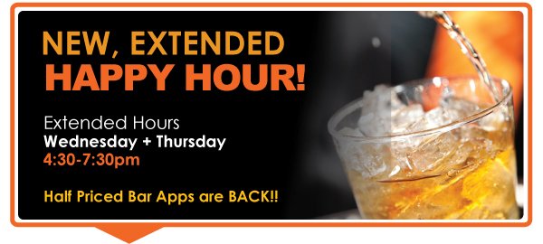 Firecreek Restaurant to Offer New and Improved, Extended Happy Hour ...