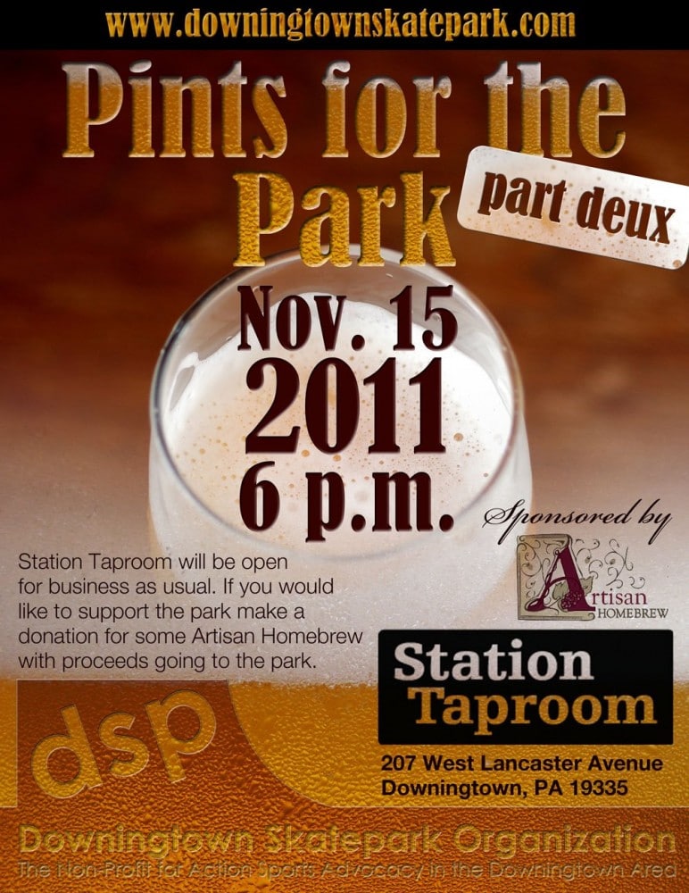 Downingtown Skatepark Organization's Pints for the Park: Part Deux — PA ...