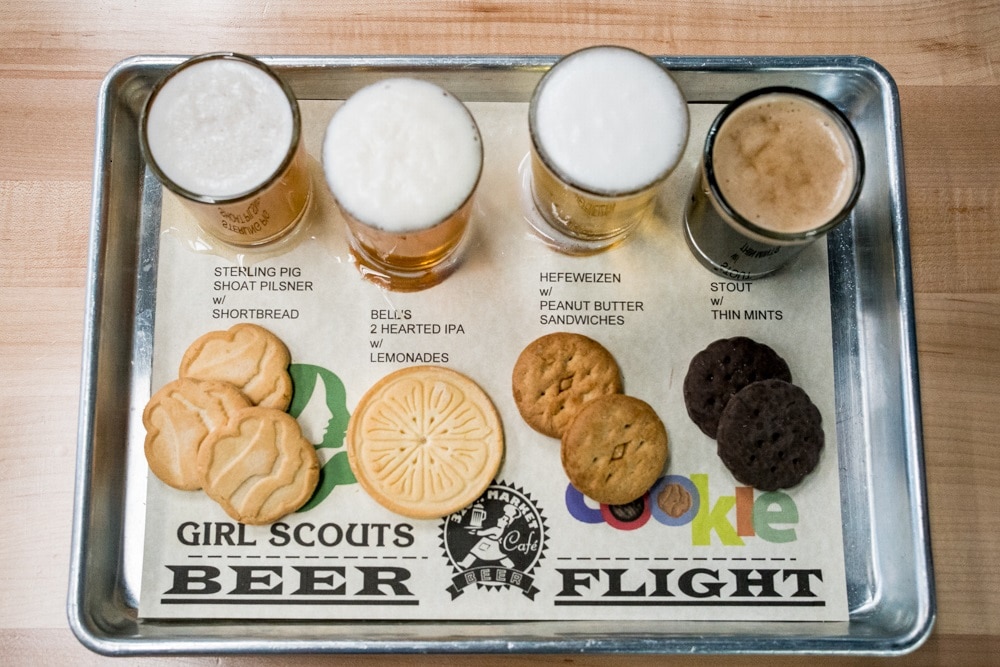 Order Up: Girl Scouts Beer Flight at 320 Market Café in Media